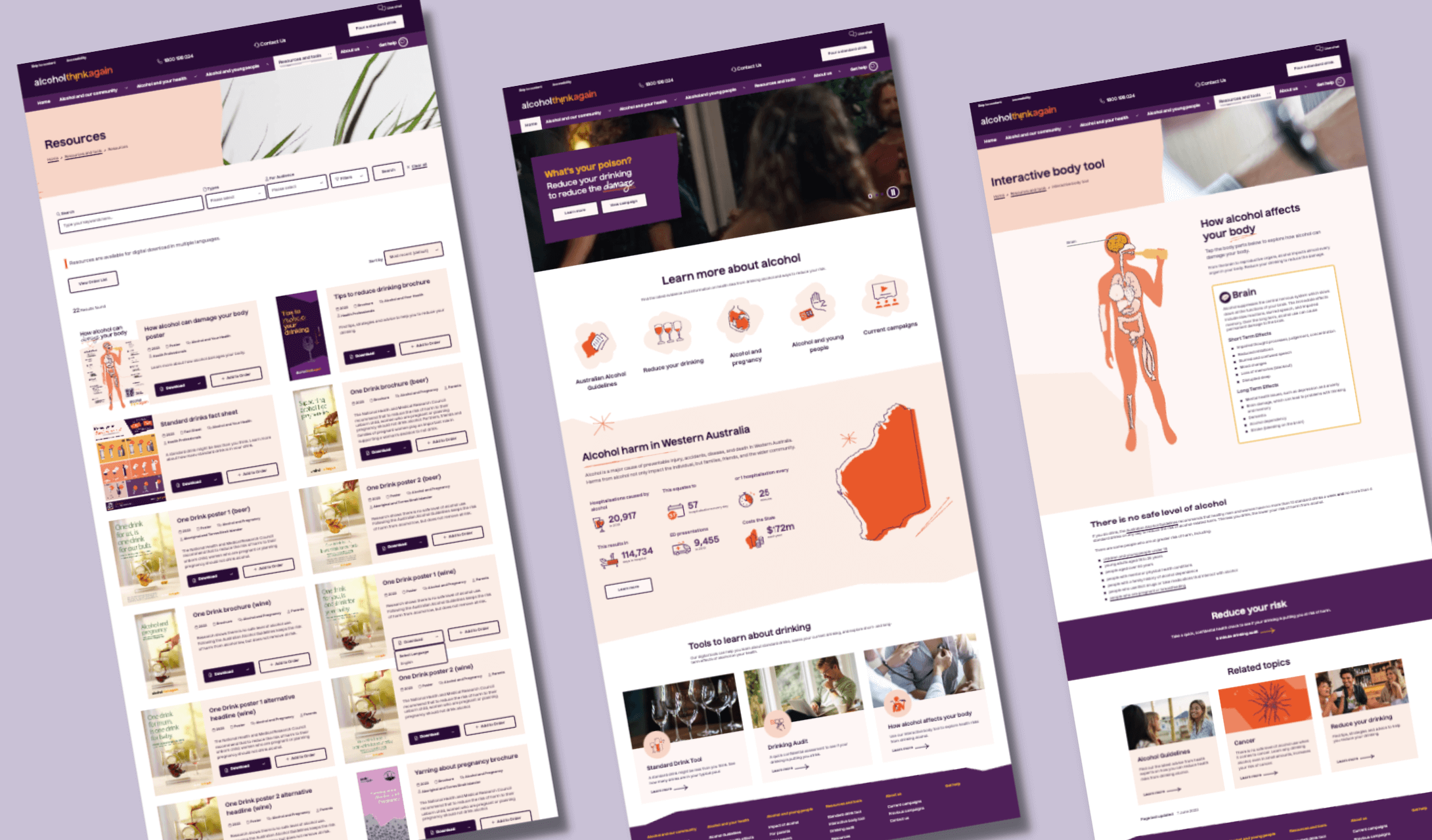 Alcohol. Think Again Website Development | ALYKA